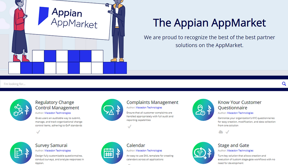 Macedon launches two new solutions on Appian's AppMarket